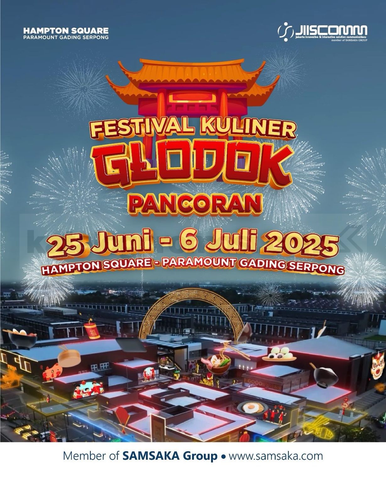 Festival Kuliner Glodok Pancoran di Hampton Square Paramount Gading Serpong