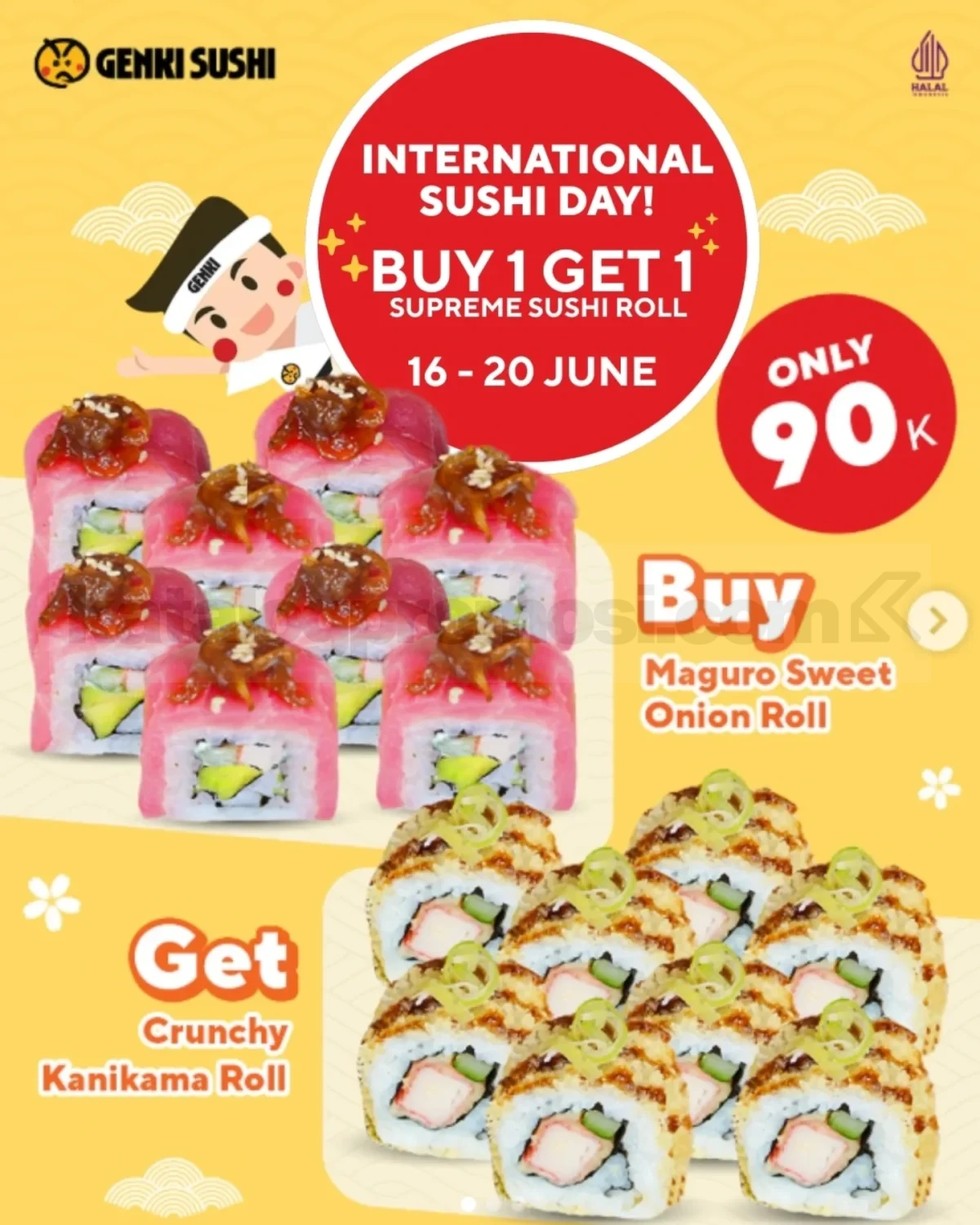 Promo Genki Sushi International Sushi Day! Buy 1 Get 1 Supreme Sushi ...