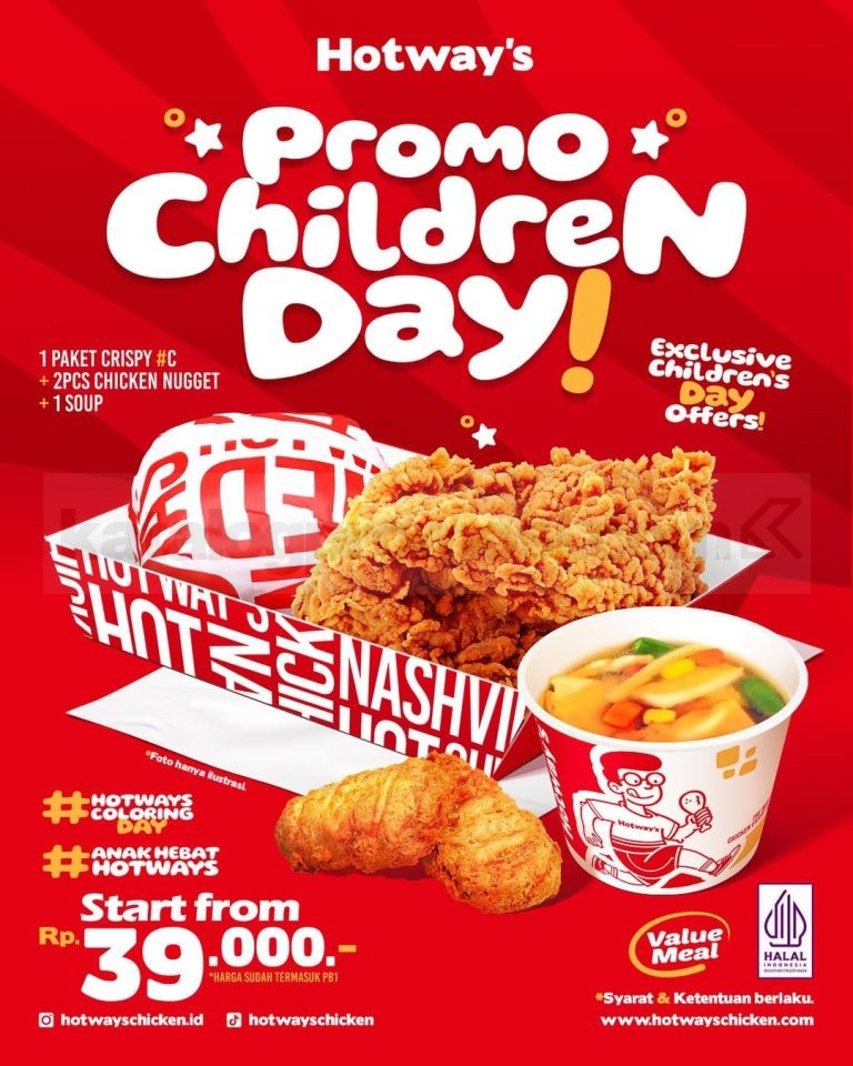 Promo Hotway’s Chicken Children’s Day! Paket Spesial mulai dari Rp39.000