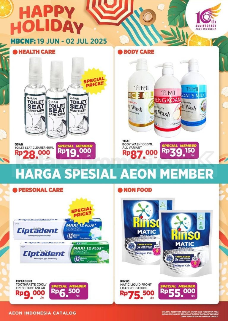Promo Aeon Store Indonesia Katalog Terbaru 19 Juni - 02 Juli 2025