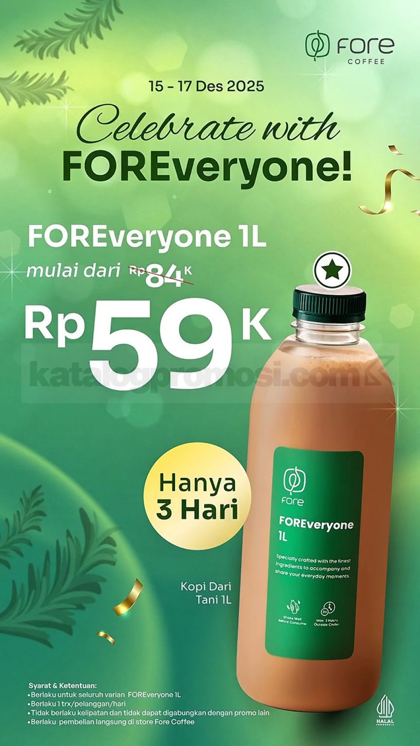 Promo Fore Coffee FOREveryone 1L Mulai Rp. 59.000