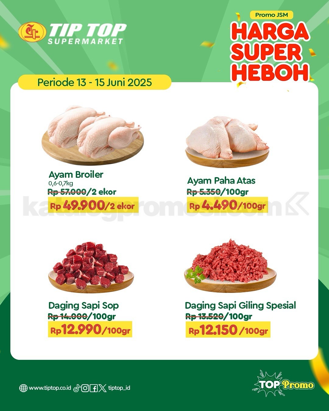 Promo JSM TIP TOP Supermarket Minggu ini 13-15 JUNI 2025 • SoPasti.Com