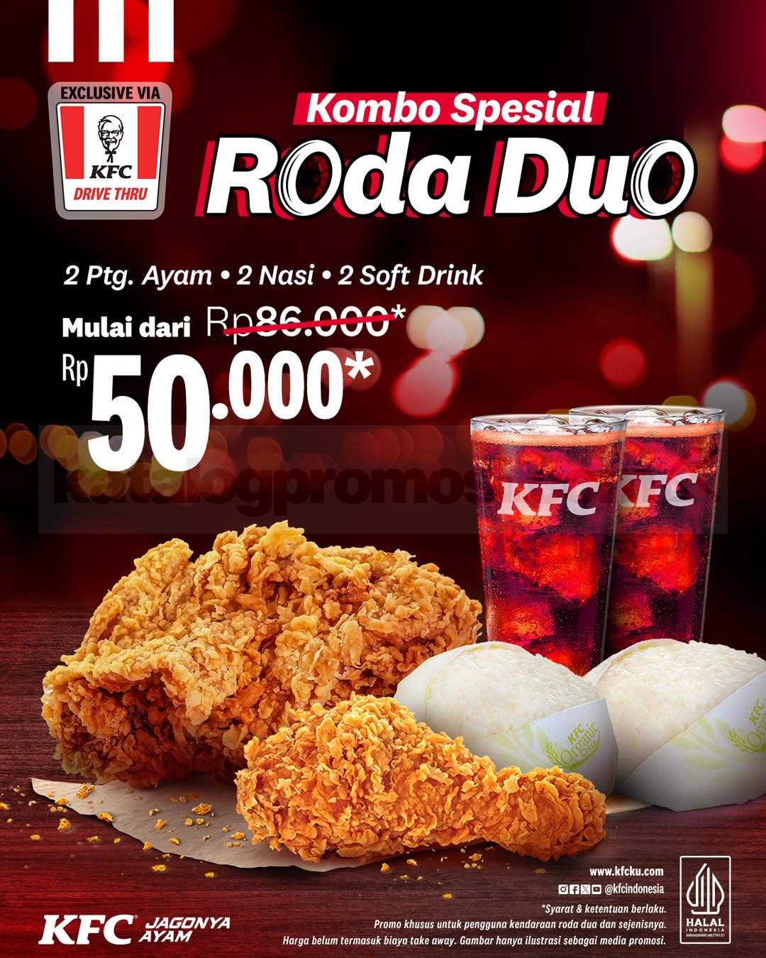 Promo KFC Kombo Roda Duo mulai Rp50.000 • SoPasti.Com