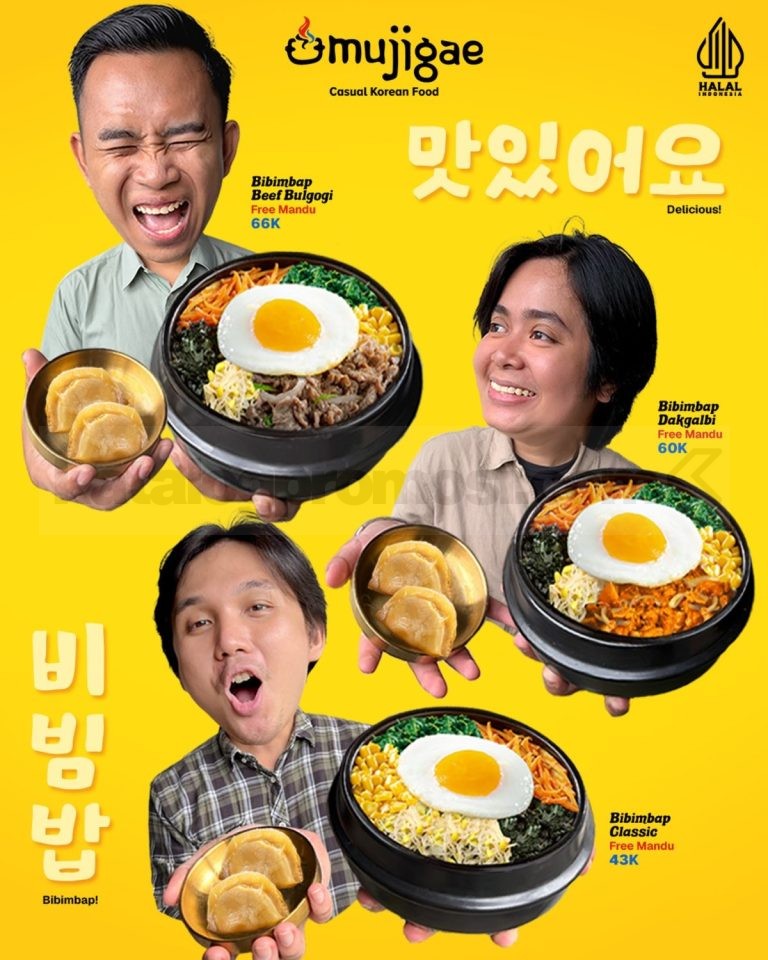 Promo Mujigae Bibimbap Gratis Mandu Mulai Rp. 43.000