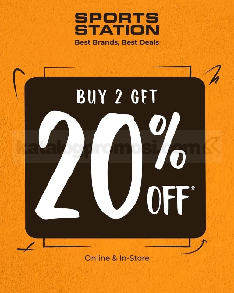 Promo SPORTS STATION Beli 2 Item Diskon 20%