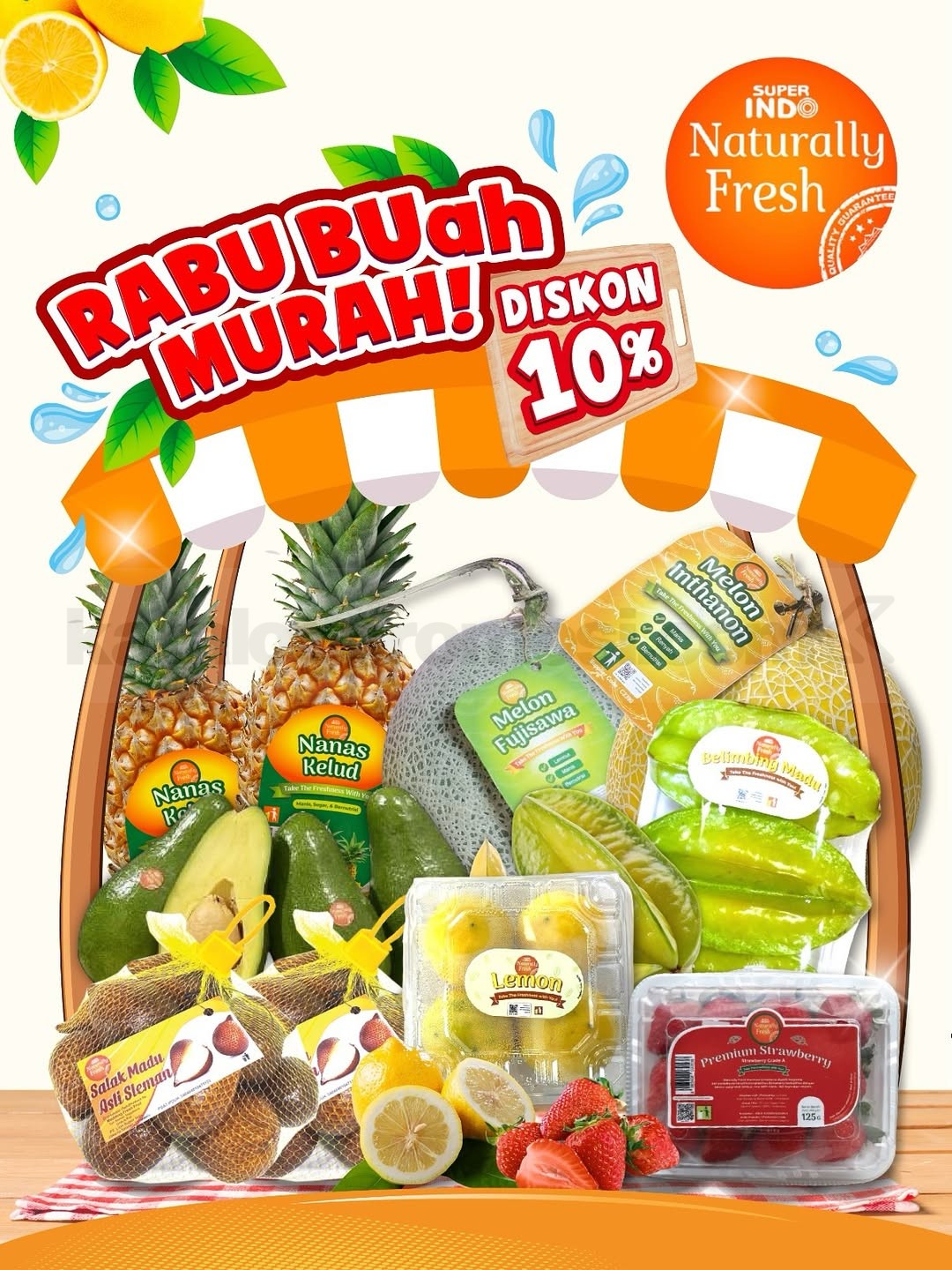 Promo Superindo Rabu Buah Murah Diskon 10% Buah Segar