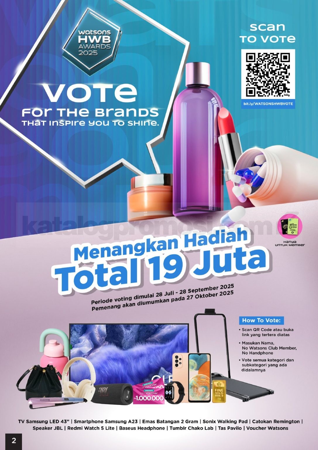 Katalog Belanja Watsons Terbaru MERDEKA SALE! DISKON HINGGA 50%