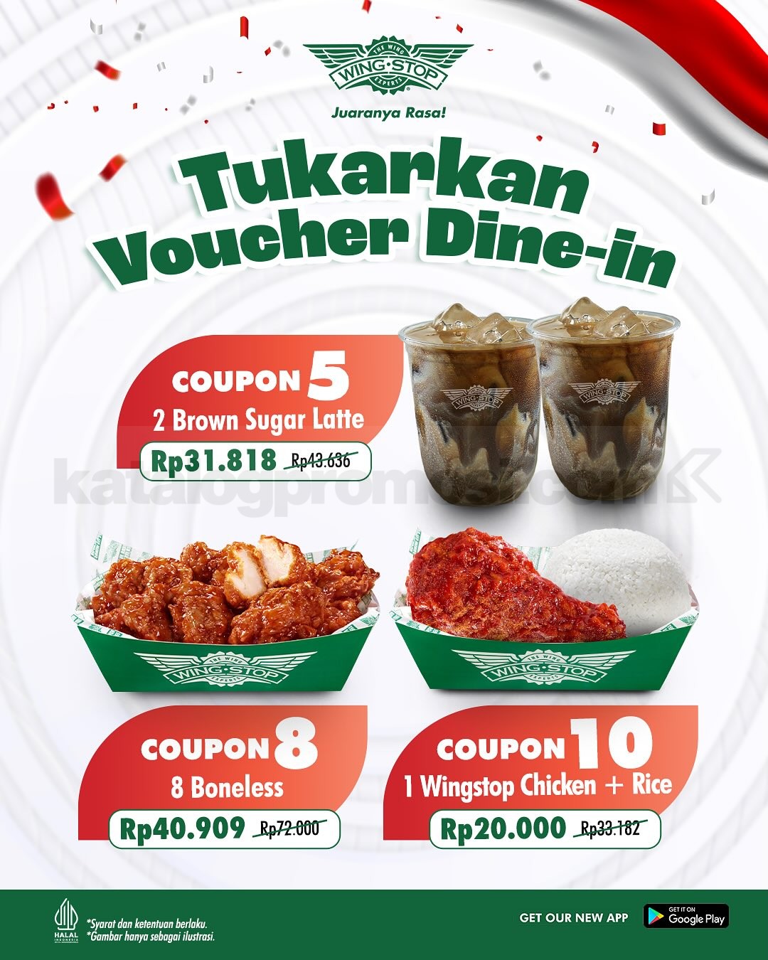 Promo Wingstop Voucher Dine-in Harga Spesial mulai Rp. 20ribu