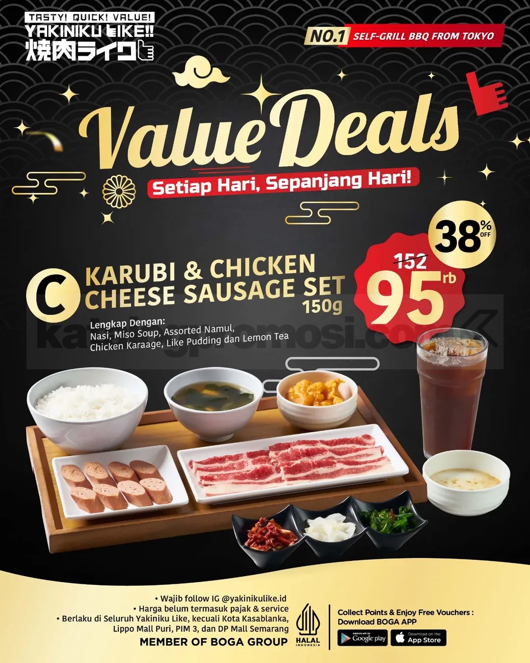 Promo Yakiniku Like Value Deals Set Lengkap Mulai Rp75.000 • SoPasti.Com