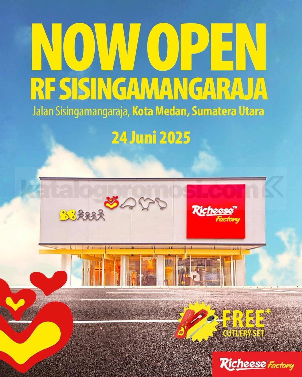 Promo Opening Richeese Factory Jamin Ginting dapatkan GRATIS Merchandise*