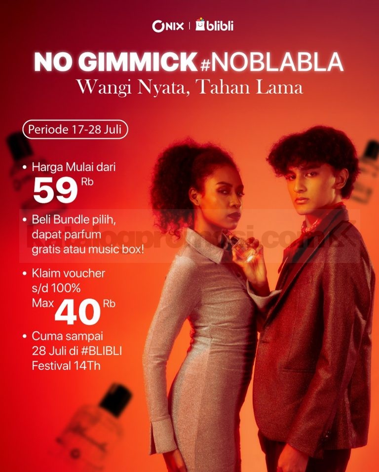 Promo Onix di Blibli 14th Anniversary - Beli Bundle GRATIS Parfum atau Music Box