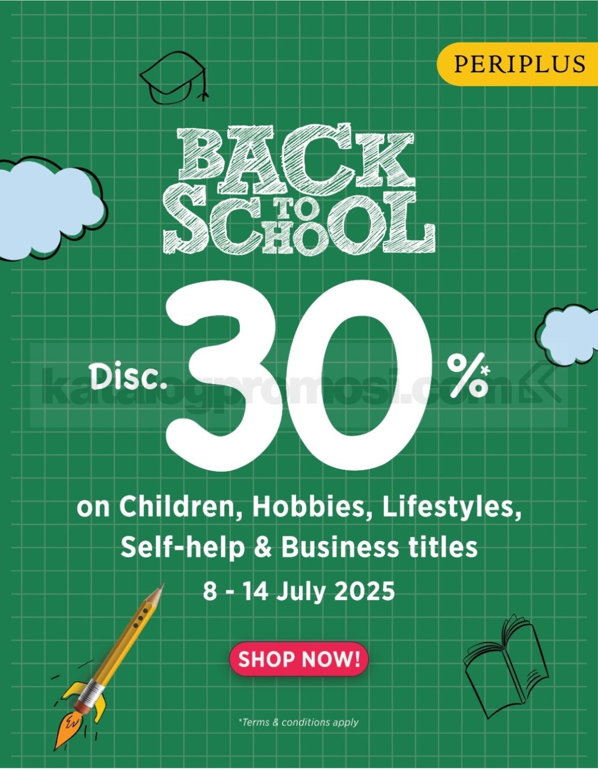 Promo Periplus Back to School Diskon hingga 30%