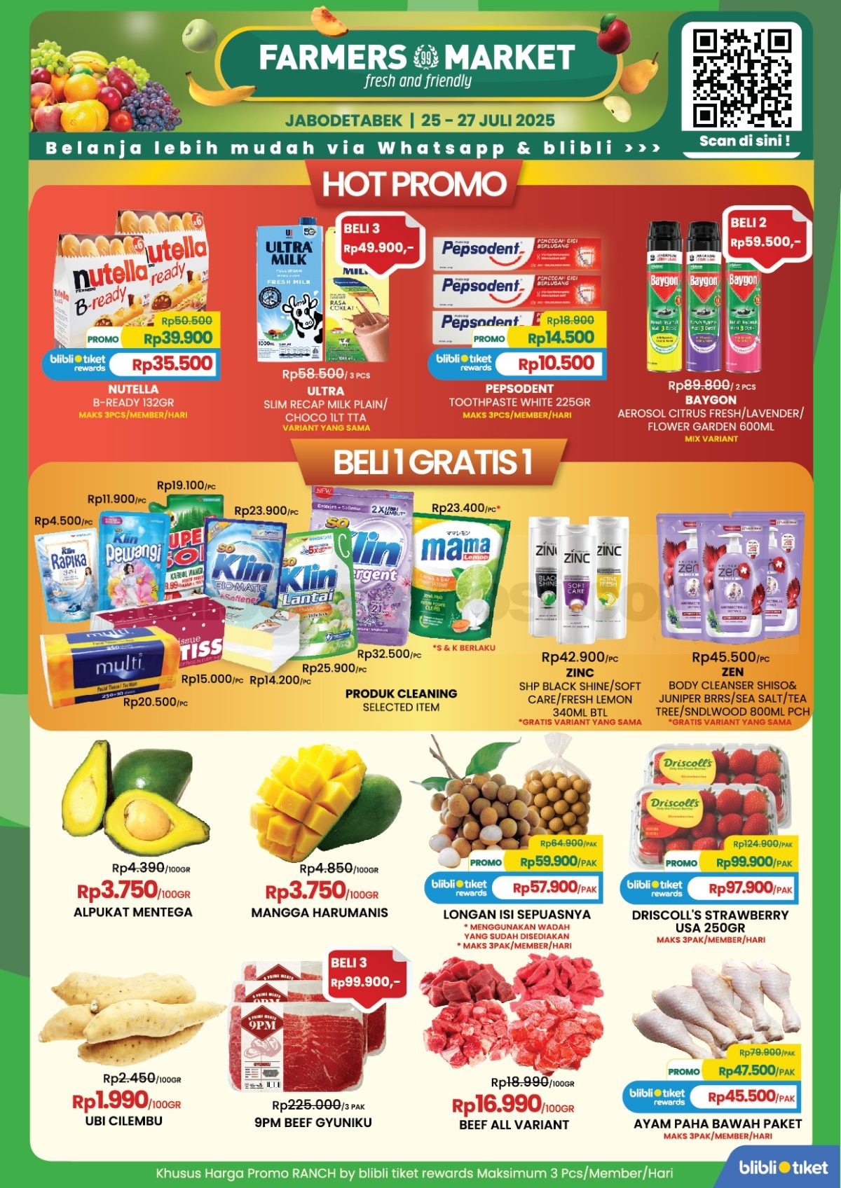 Promo JSM Farmers Market khusus Weekend 25-27 JULI 2025 • SoPasti.Com
