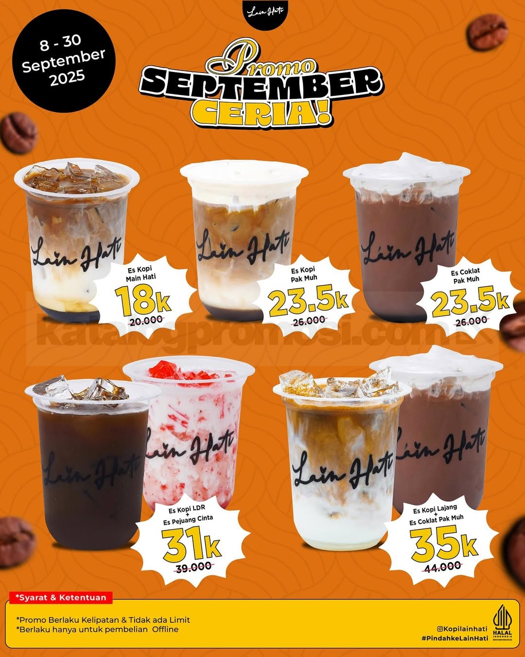 Promo Kopi Lain Hati September Ceria Minuman Favorit mulai dari 18K