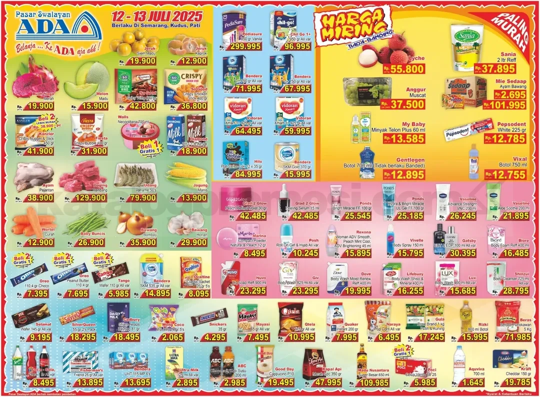 Promo ADA PASAR SWALAYAN Katalog JSM 12-13 JULI 2025 • SoPasti.Com