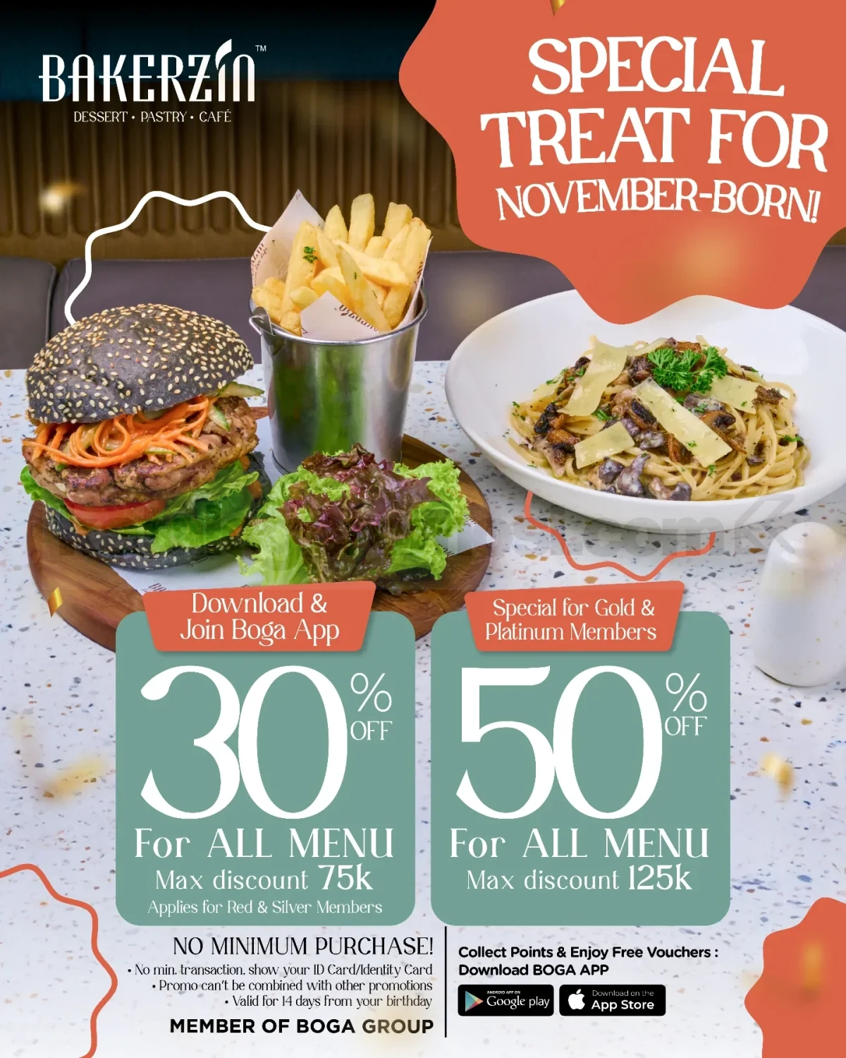 Promo BAKERZIN Diskon Ulang Tahun hingga 50% • SoPasti.Com