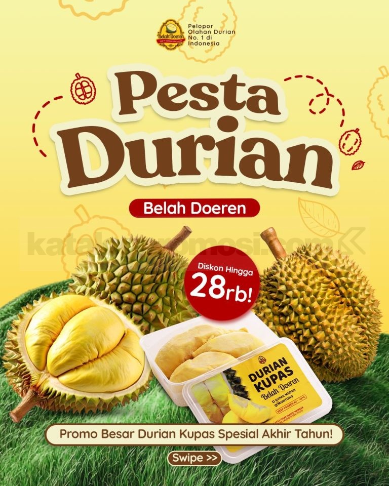 Promo Belah Doeren Pesta Durian Online Mulai Rp. 105.000