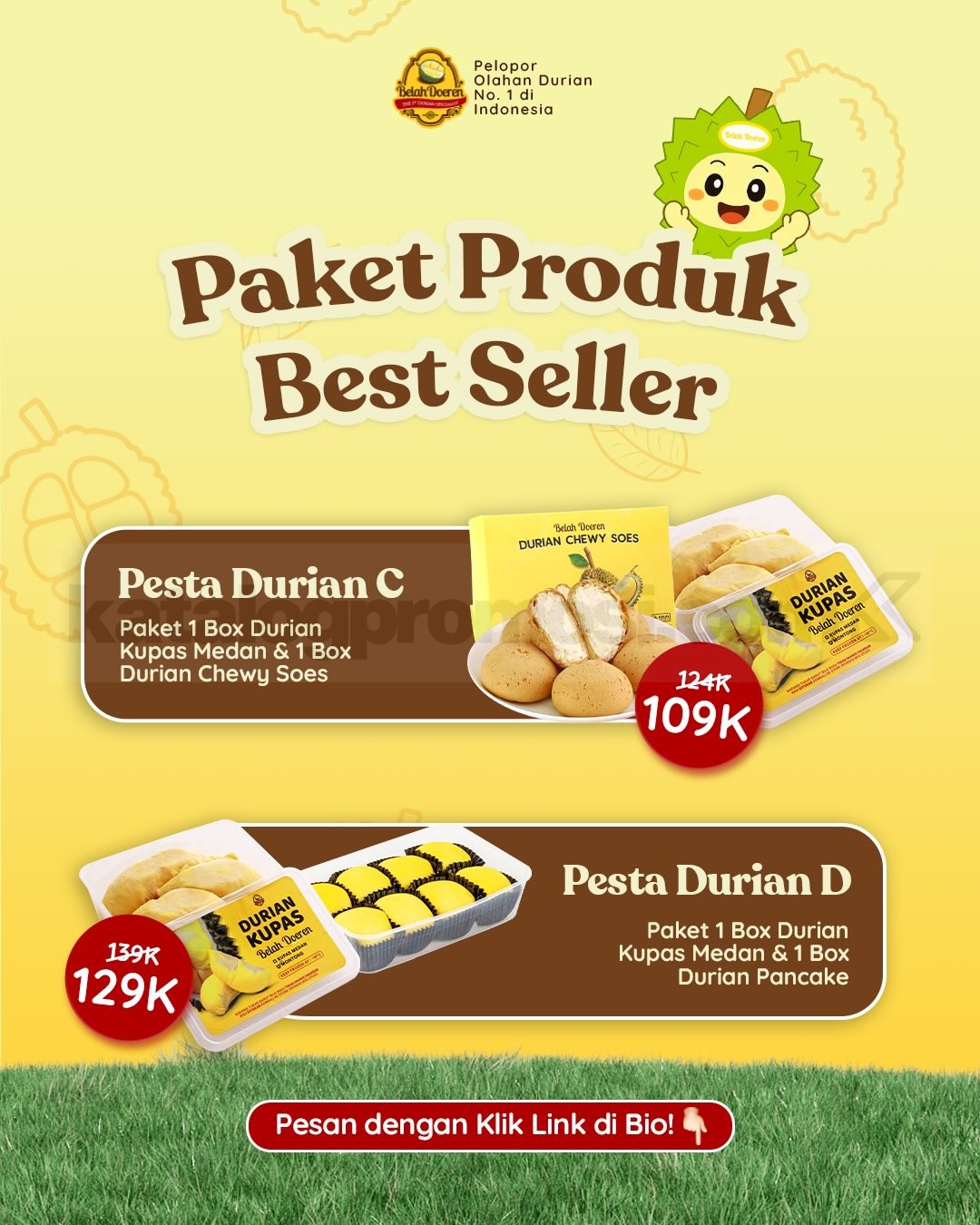 Promo Belah Doeren Pesta Durian Online Mulai Rp. 105.000
