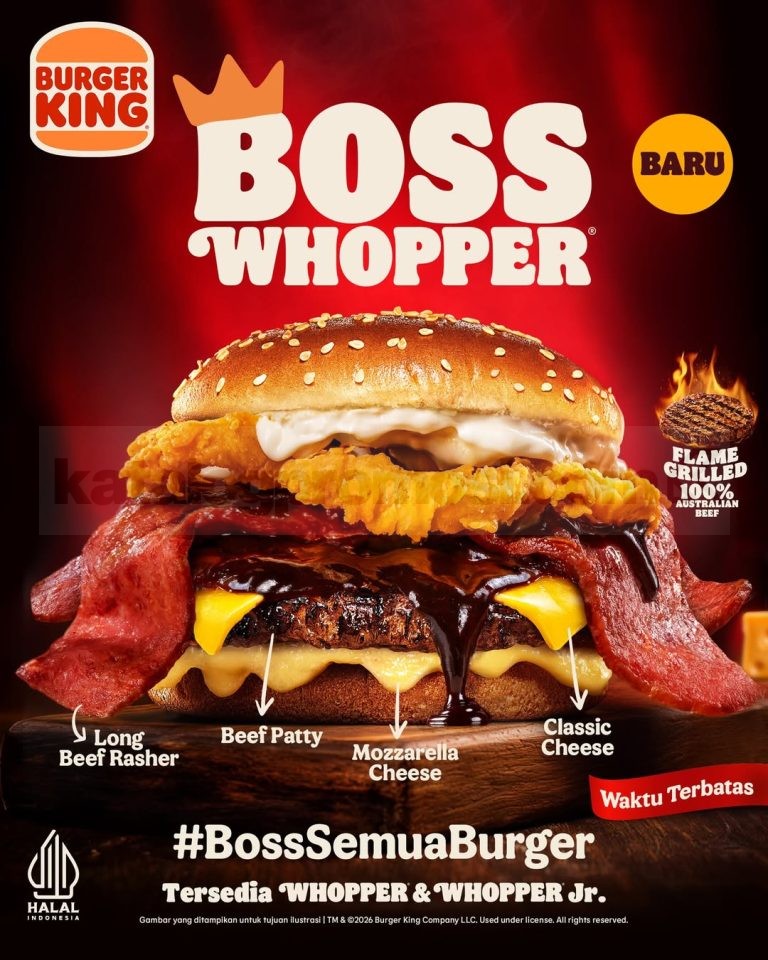 Promo Burger King NEW! BOSS WHOPPER