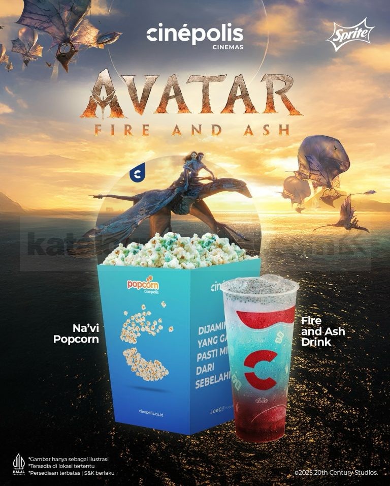 Promo Cinepolis Avatar Fire And Ash Combo mulai Rp. 85.000