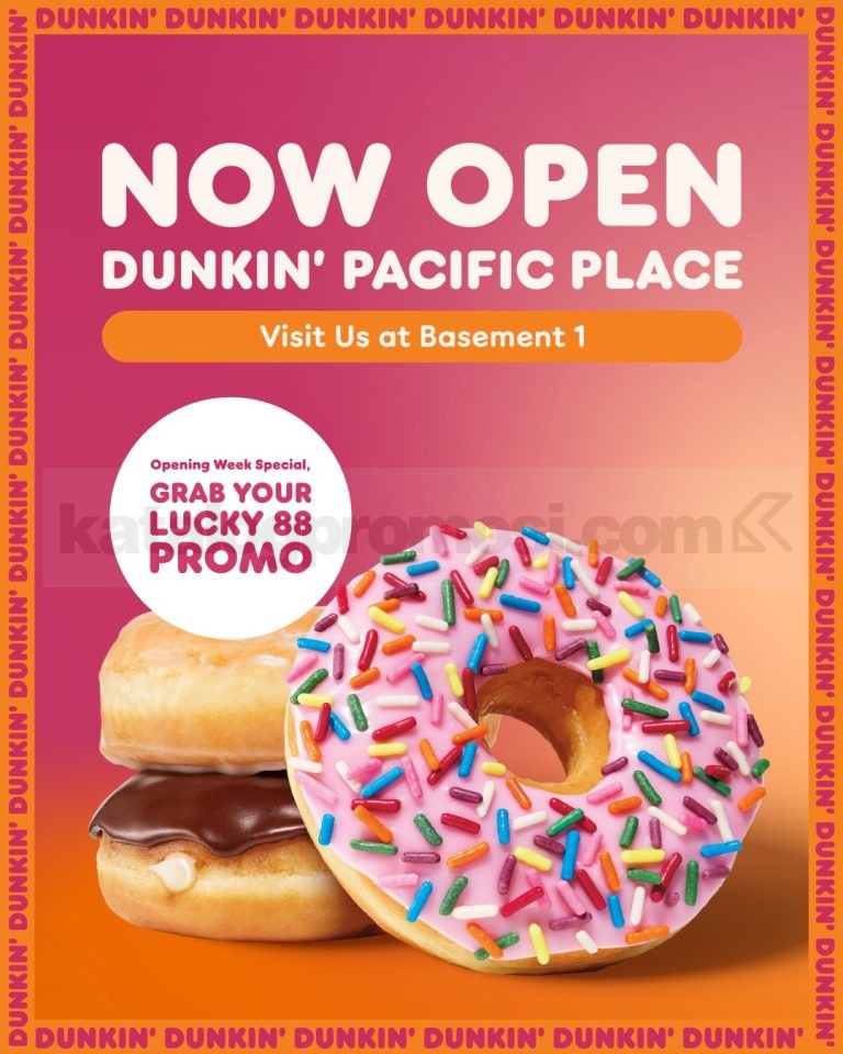 Promo Dunkin Opening Pacific Place Lucky Package Rp. 88.000