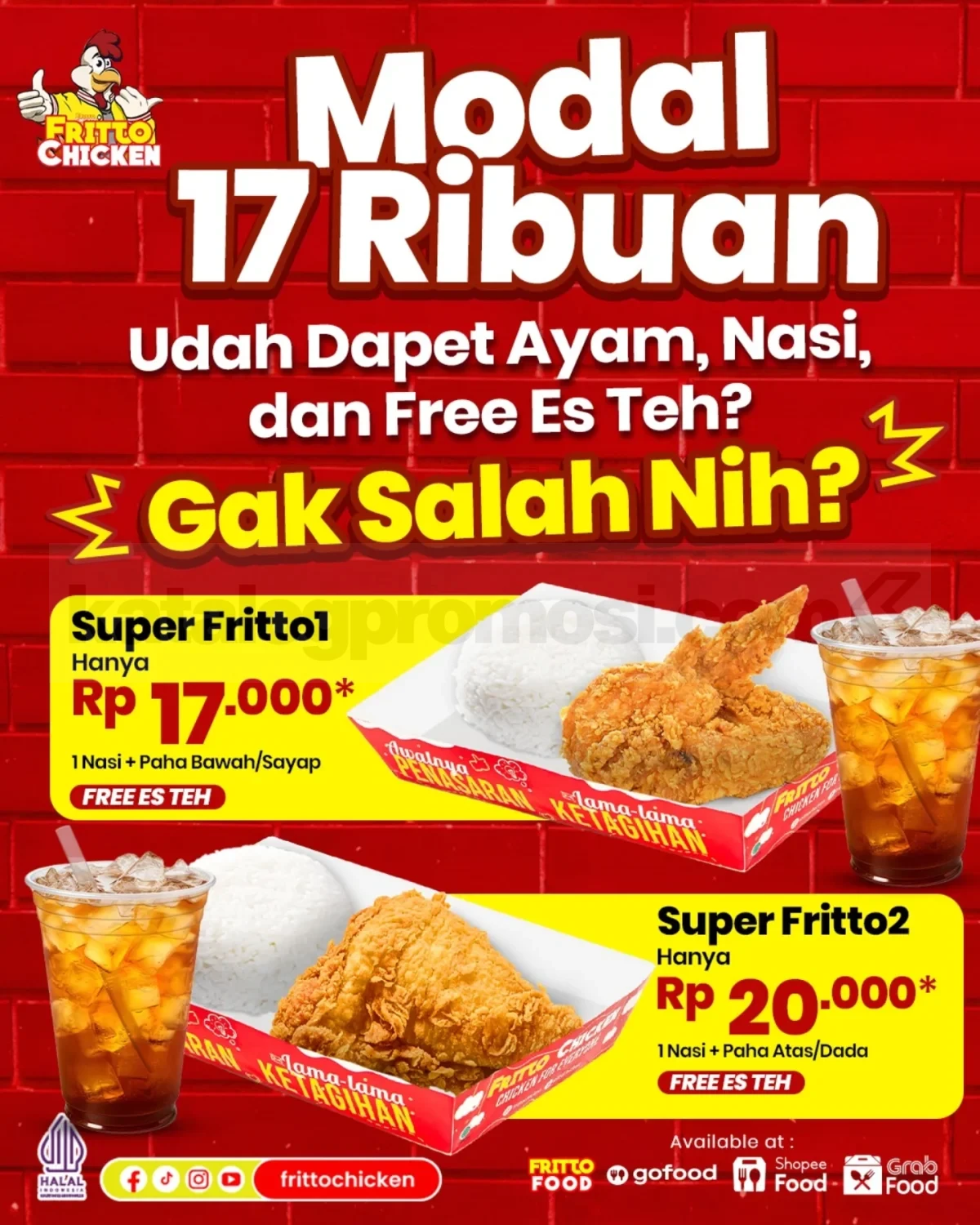 Promo FRITTO CHICKEN Paket Super Fritto Cuma Rp. 17 Ribuan • SoPasti.Com
