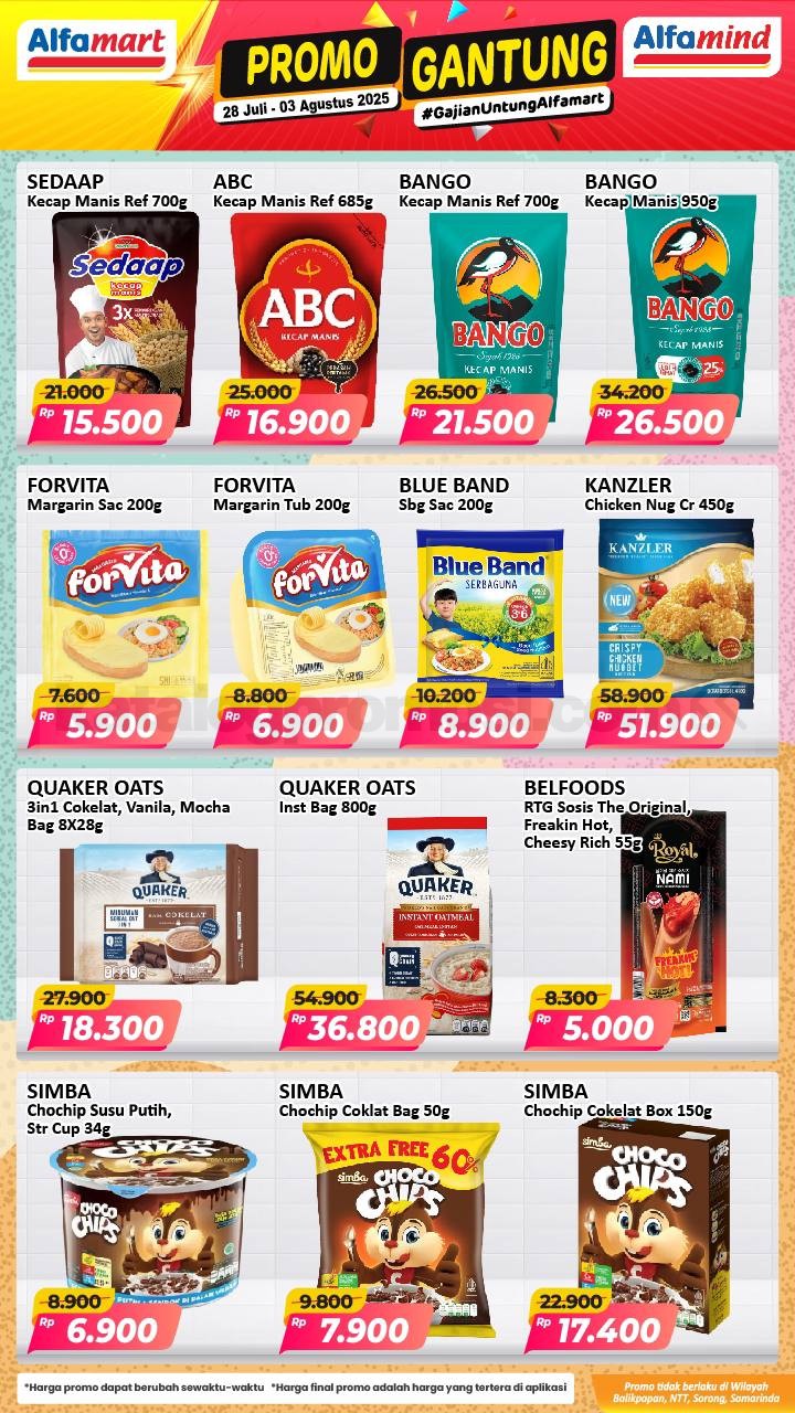 Promo GANTUNG ALFAMART / GAJIAN UNTUNG 28 JULI – 03 AGUSTUS 2025 ...