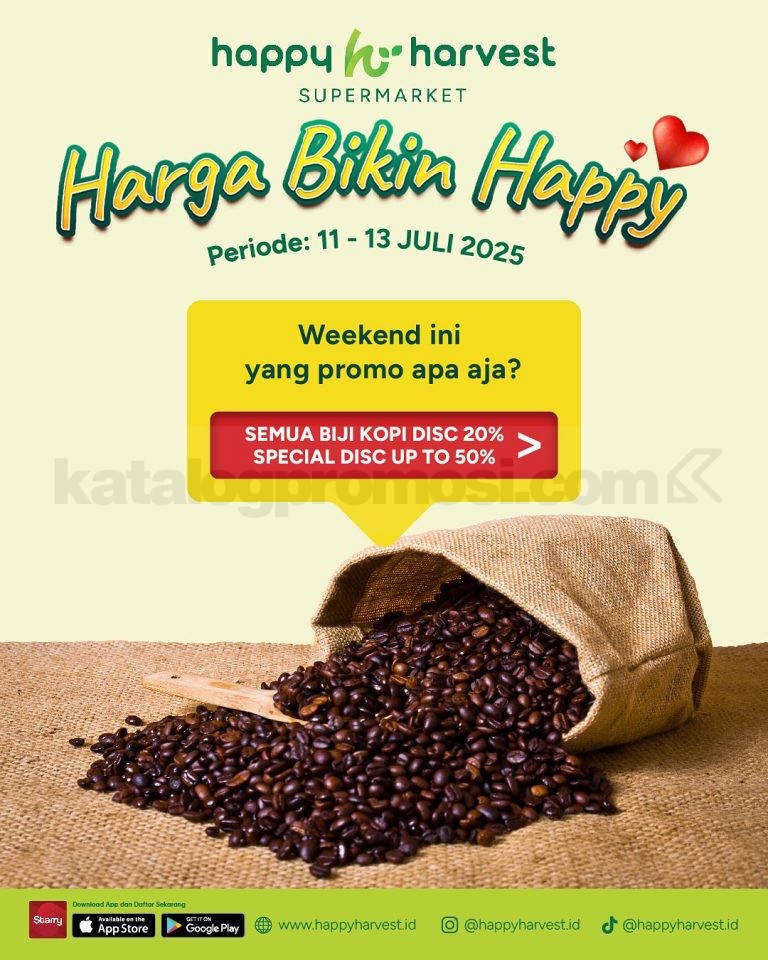 Promo Happy Harvest JSM Minggu ini 11–13 Juli 2025 • SoPasti.Com