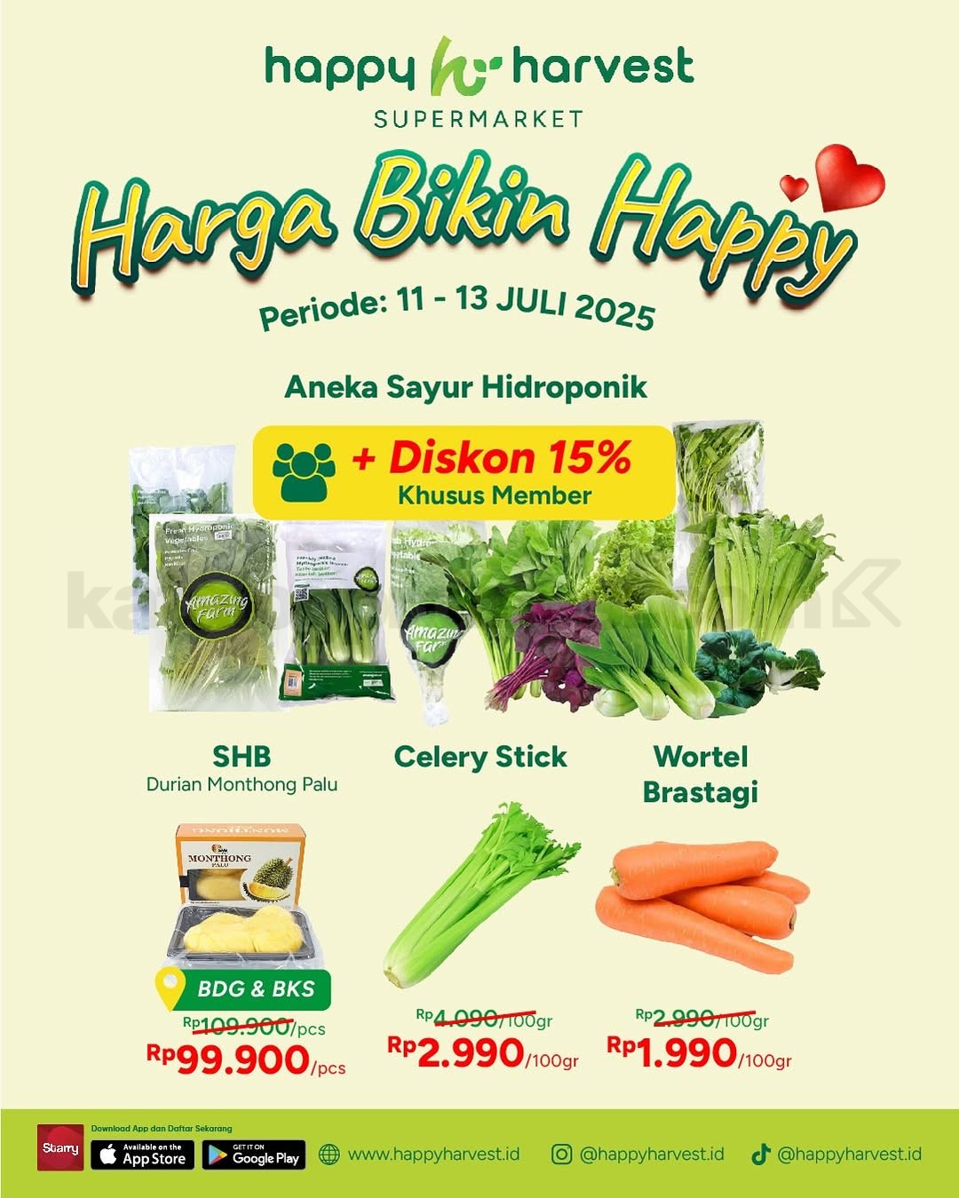 Promo Happy Harvest JSM Minggu ini 11–13 Juli 2025 • SoPasti.Com