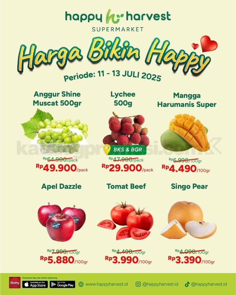 Promo Happy Harvest JSM Minggu ini 11–13 Juli 2025 • SoPasti.Com