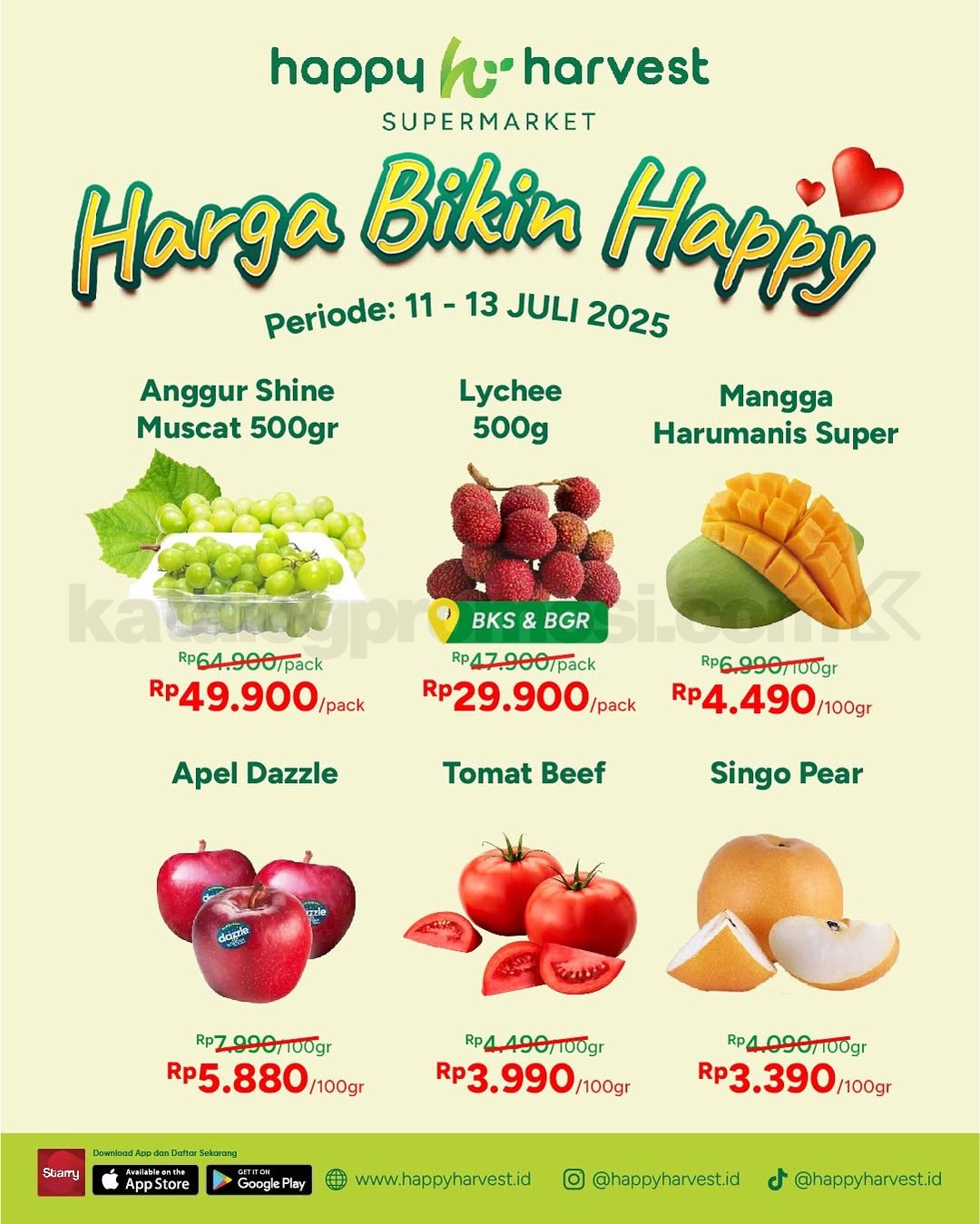 Promo Happy Harvest JSM Minggu ini 11–13 Juli 2025 • SoPasti.Com