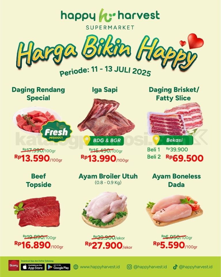 Promo Happy Harvest JSM Minggu ini 11–13 Juli 2025 • SoPasti.Com