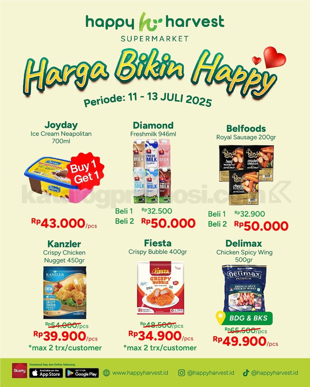 Promo Happy Harvest JSM Minggu ini 11–13 Juli 2025 • SoPasti.Com