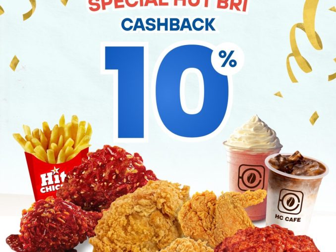Promo HITS Chicken HUT BRI Cashback 10%
