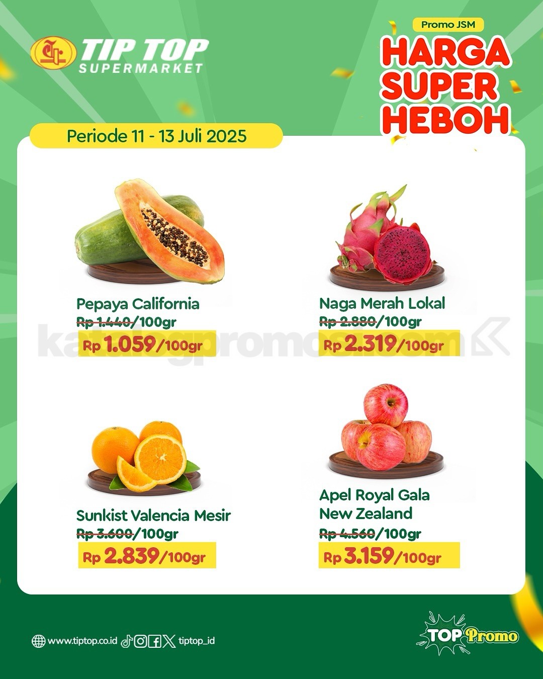 Promo JSM TIP TOP Supermarket Minggu ini 11-13 JULI 2025