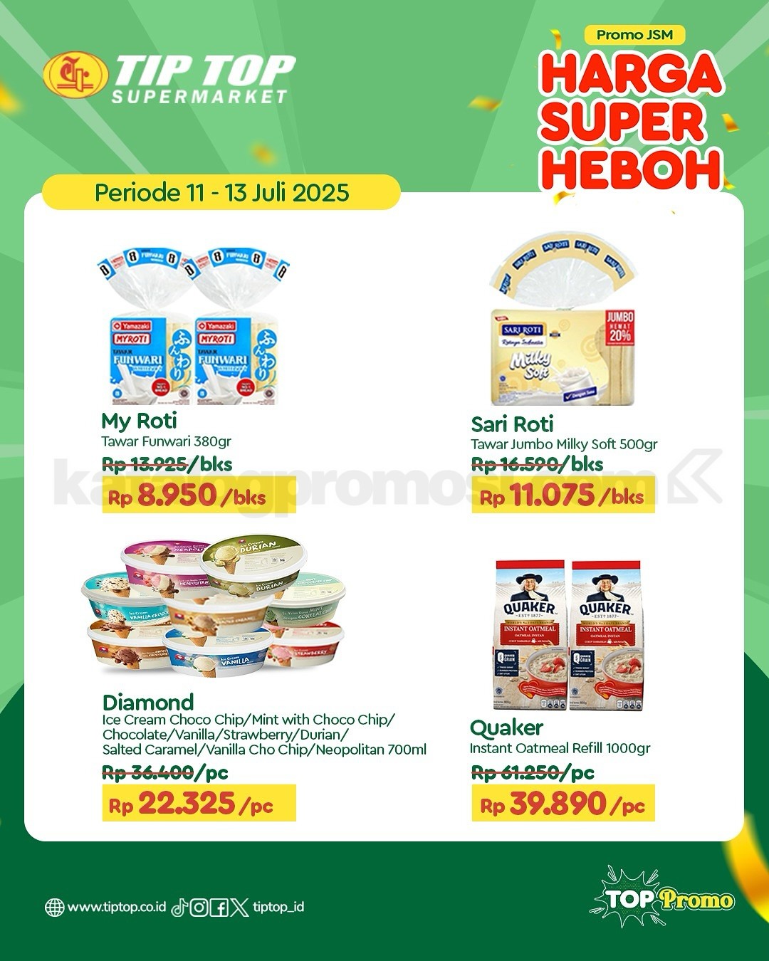 Promo JSM TIP TOP Supermarket Minggu ini 11-13 JULI 2025