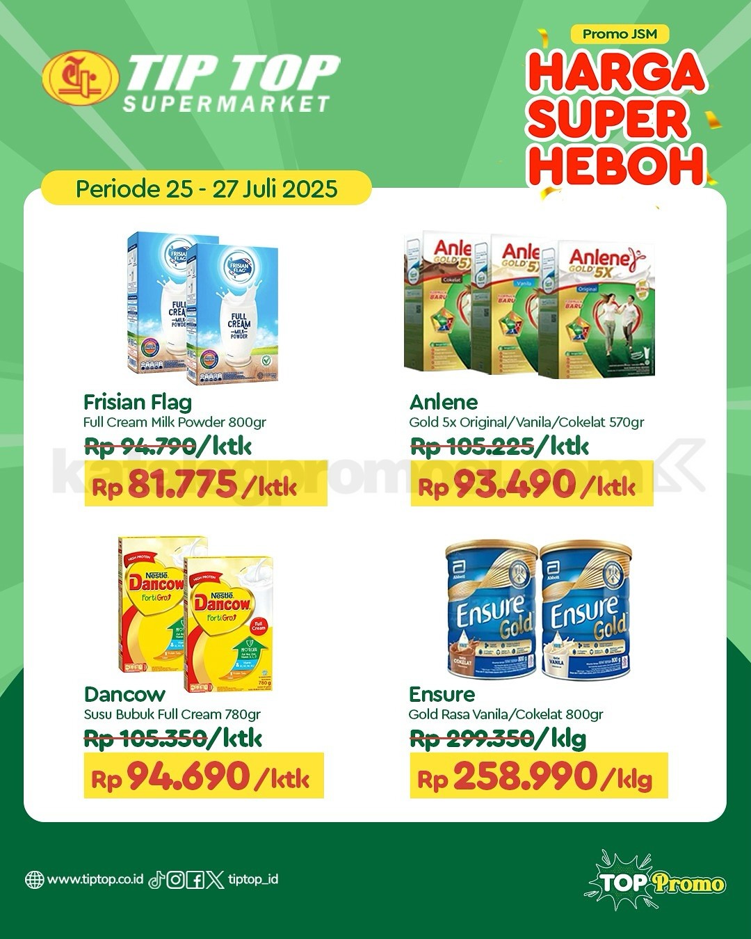 Promo JSM TIP TOP Supermarket Minggu ini 25-27 JULI 2025