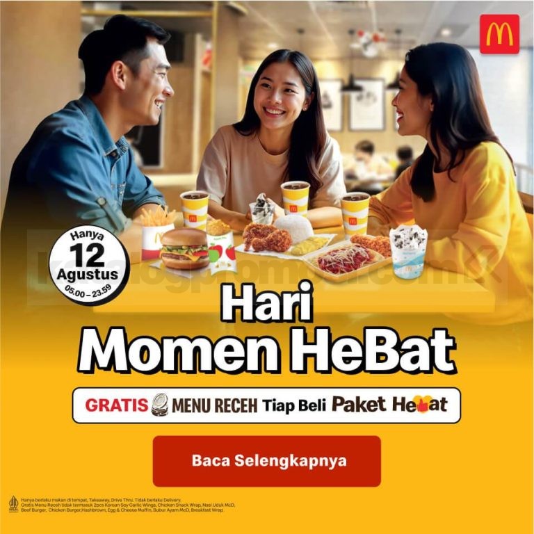 Promo McDonald's Hari Momen HeBat Gratis Menu Receh