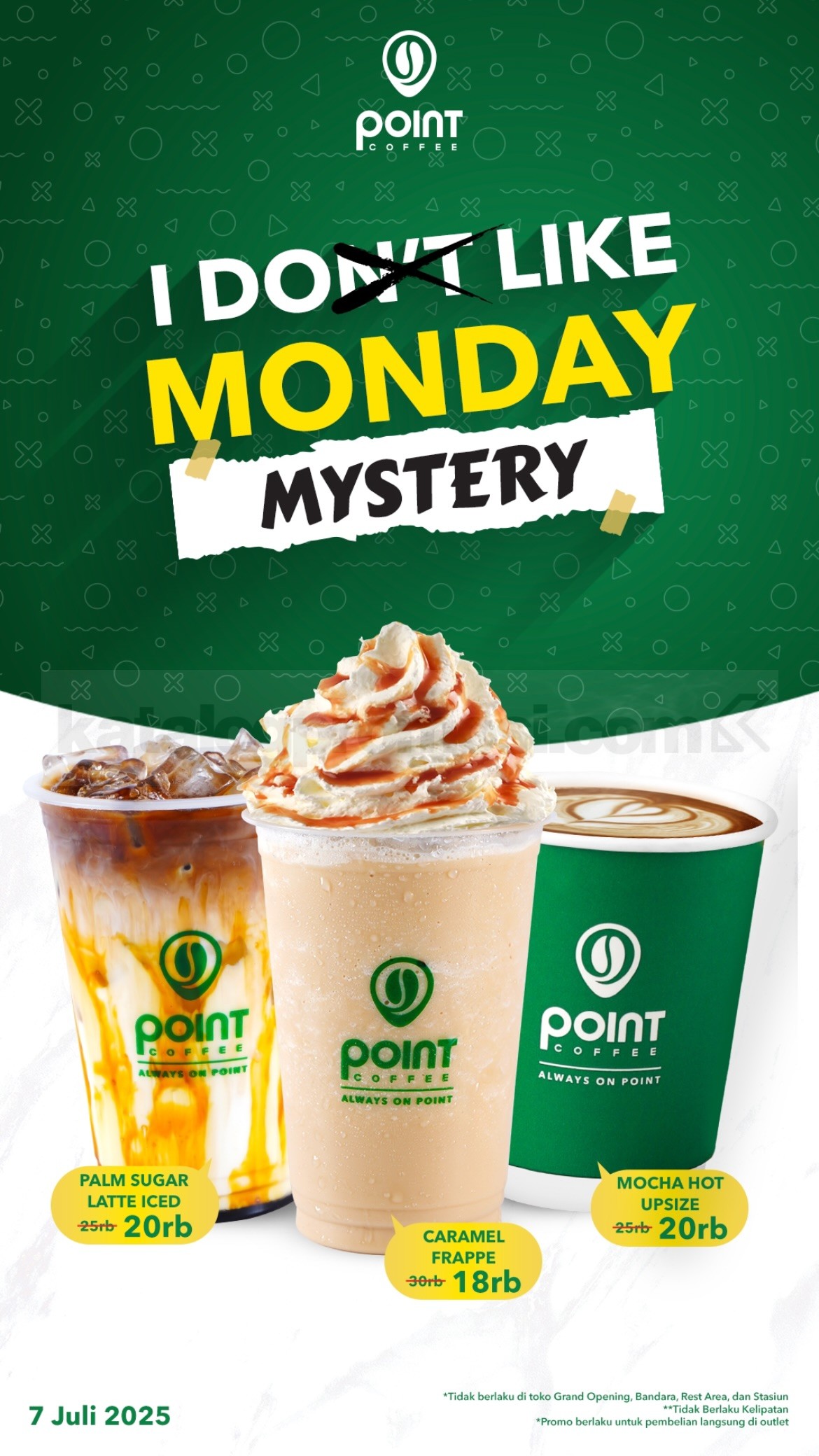 Promo POINT COFFEE I LIKE MONDAY Harga Spesial untuk Minuman Pilihan