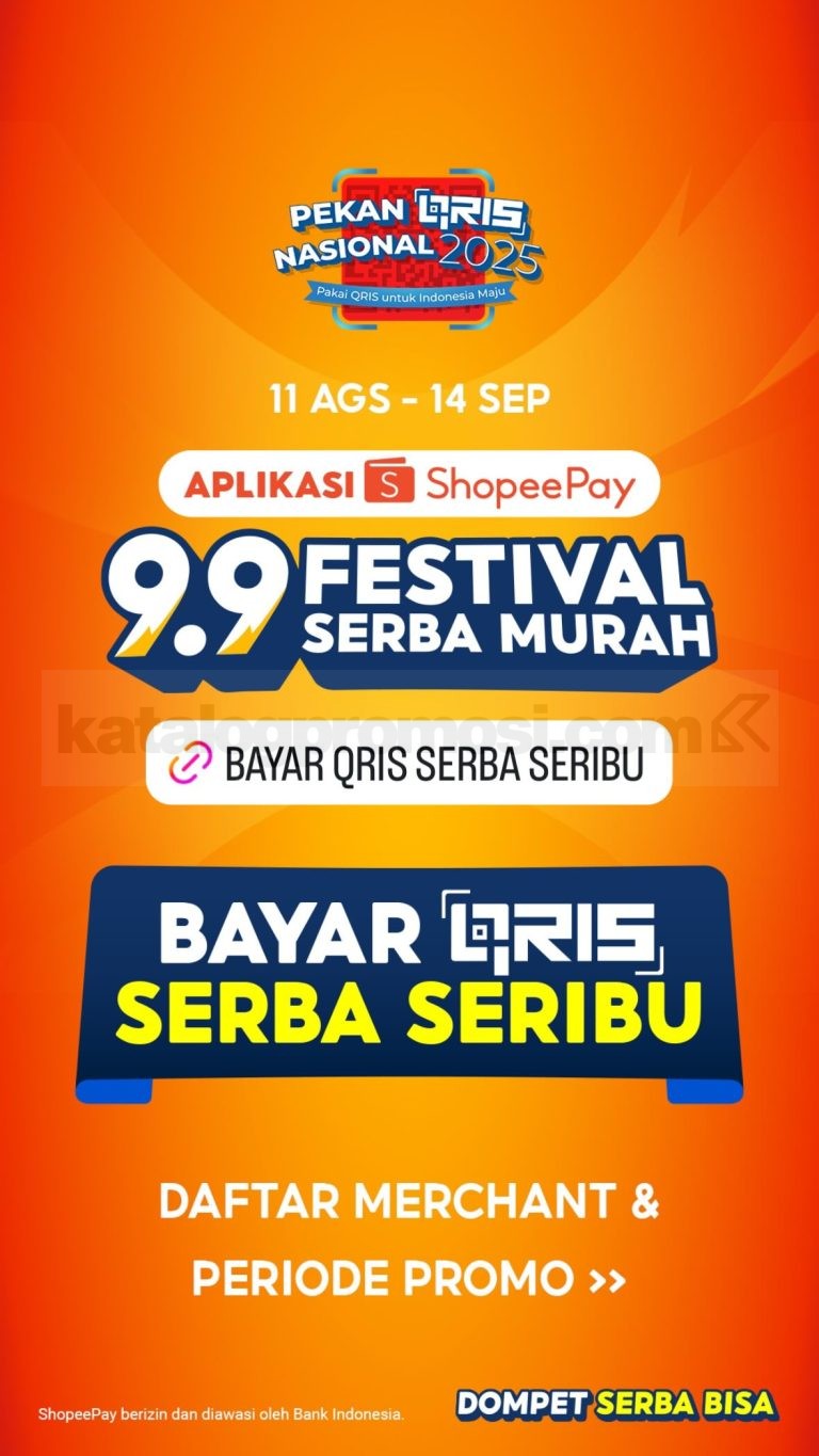 Promo ShopeePay Festival 9.9 Serba Murah mulai Rp1.000