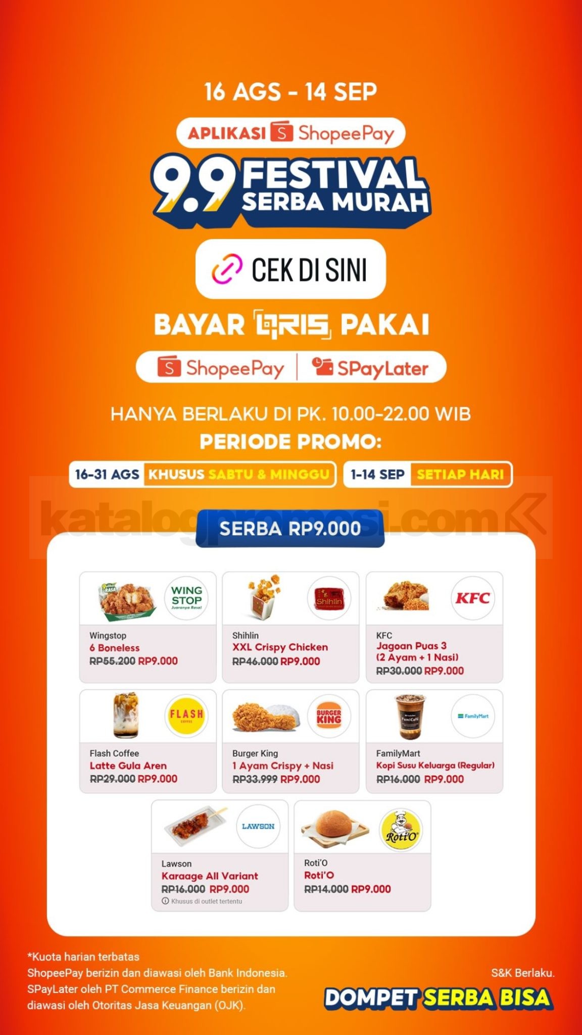 Promo ShopeePay Festival 9.9 Serba Murah mulai Rp1.000