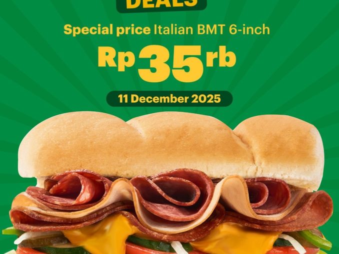Promo Subway Terbaru December 2025