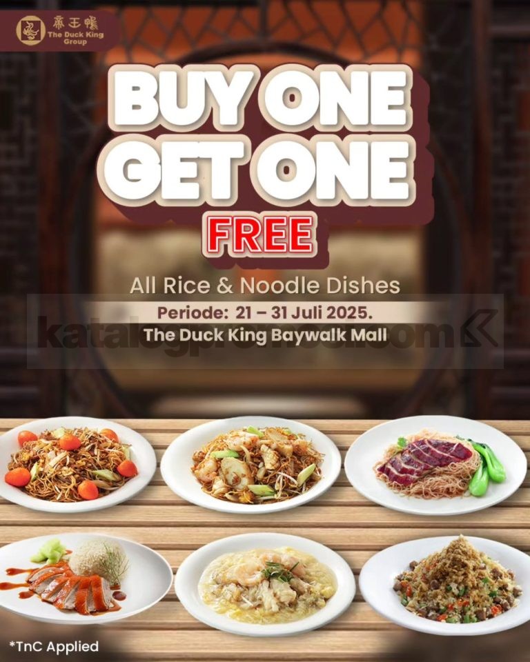 Promo The Duck King Beli 1 Gratis 1 Menu Favorit*