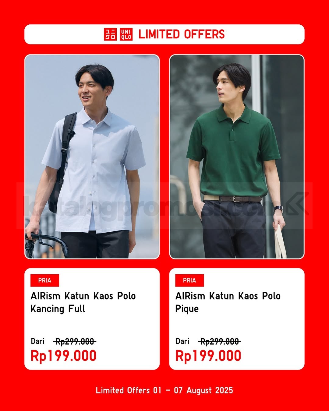 Promo UNIQLO Limited Offers 01-07 Agustus 2025 • SoPasti.Com