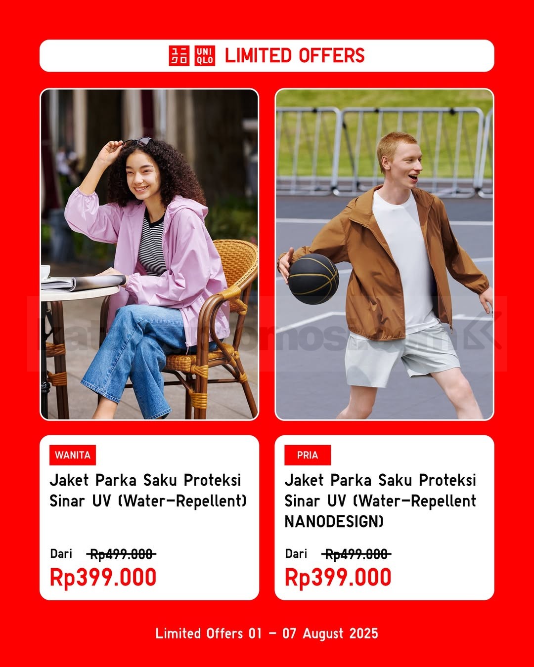 Promo UNIQLO Limited Offers 01-07 Agustus 2025 • SoPasti.Com