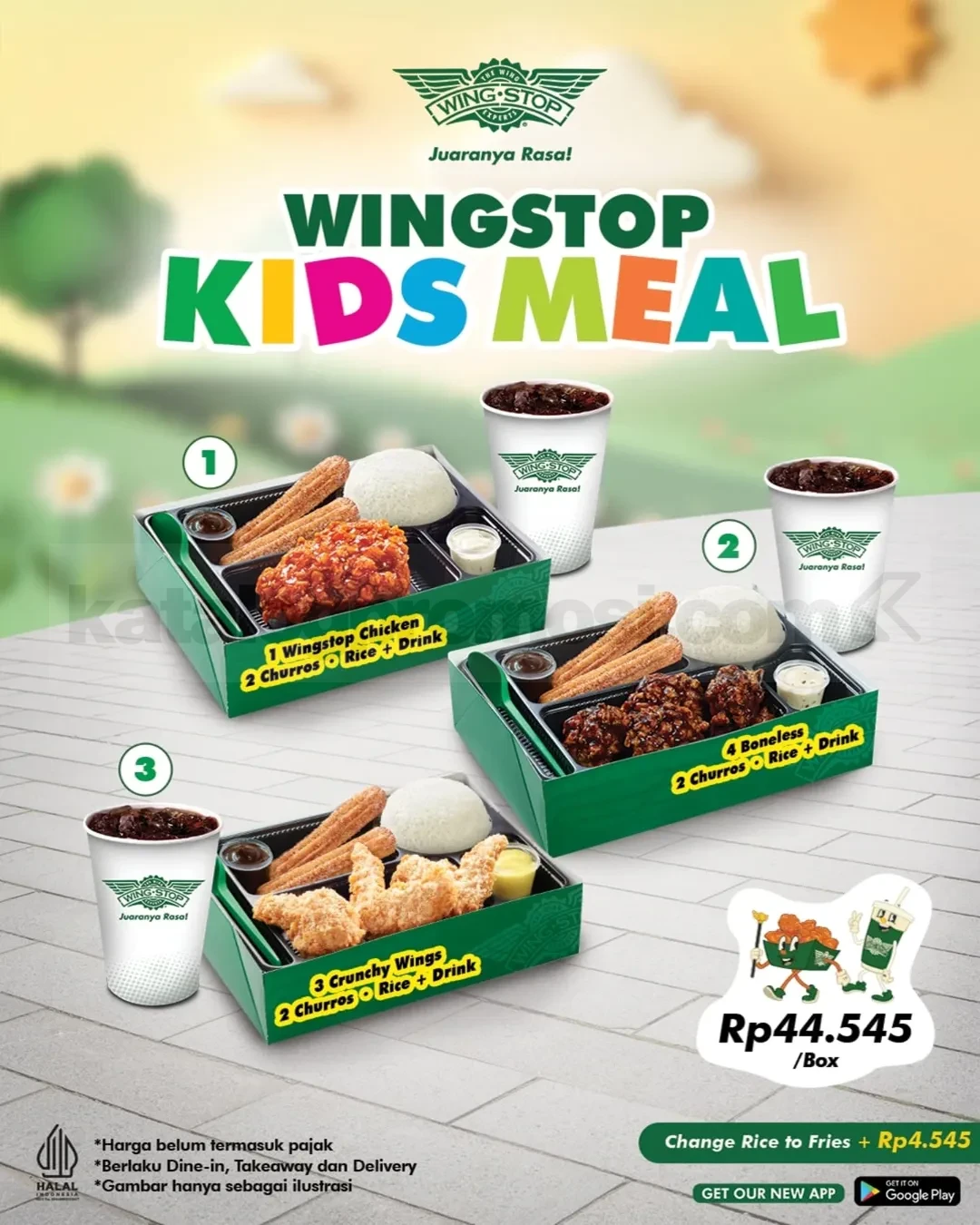 Promo WINGSTOP Kids Meal Gratis Mainan Build ‘n Drive • SoPasti.Com