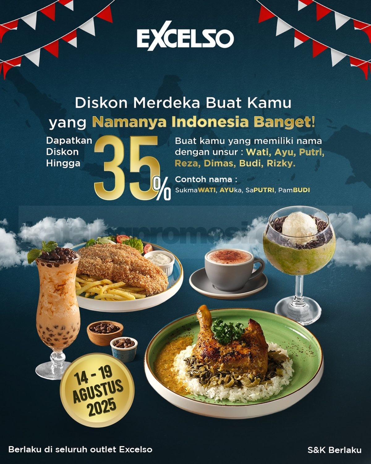 Promo Excelso Merdeka Diskon hingga 35% • SoPasti.Com