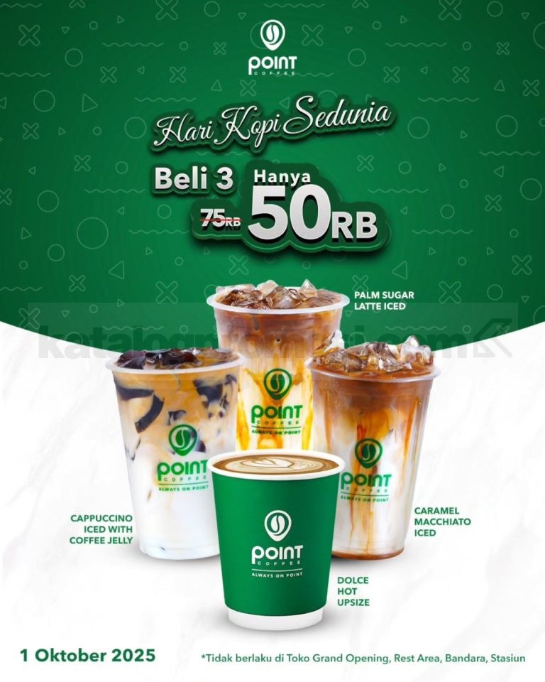 Promo Point Coffee International Coffee Day Beli 3 Cuma 50 Ribu*