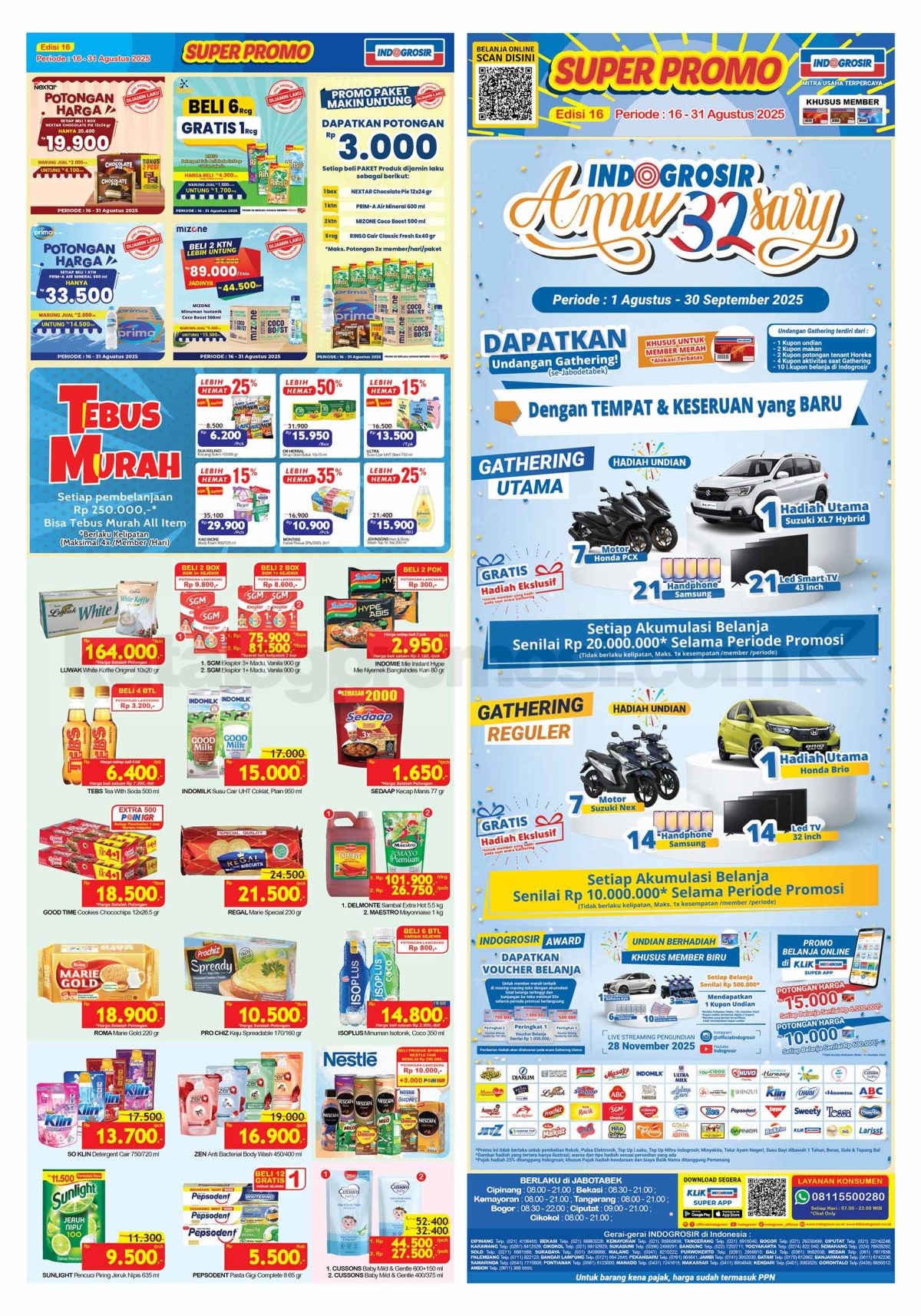 KATALOG PROMO INDOGROSIR HARI INI 16-31 Agustus 2025