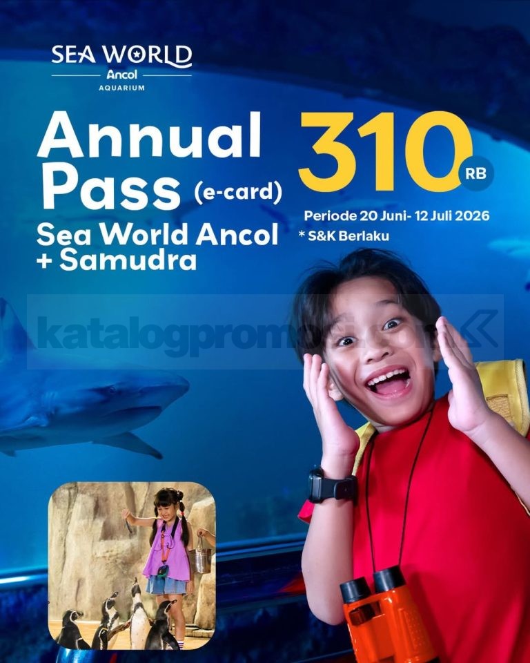Promo Ancol Annual Pass Sea World dan Samudra Rp. 310.000